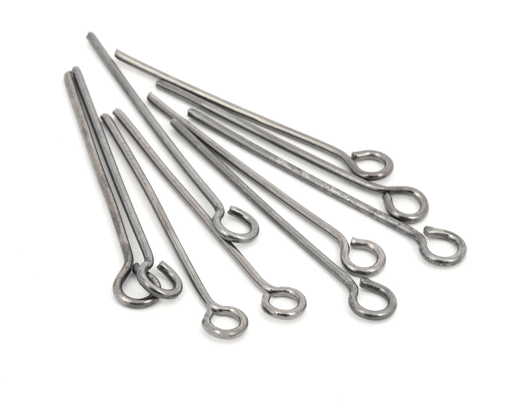 20mm Eye Pin Gauge 21 0.7mm Gold Plated Rhodium Gunmetal | Etsy