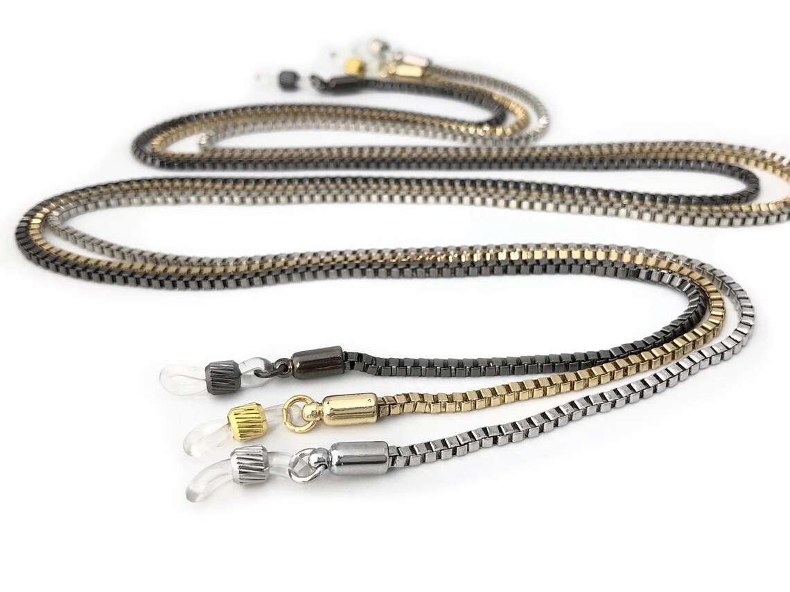 Box Chain Eyeglass Chain Eyeglass Holder Eyewear Holder - Etsy