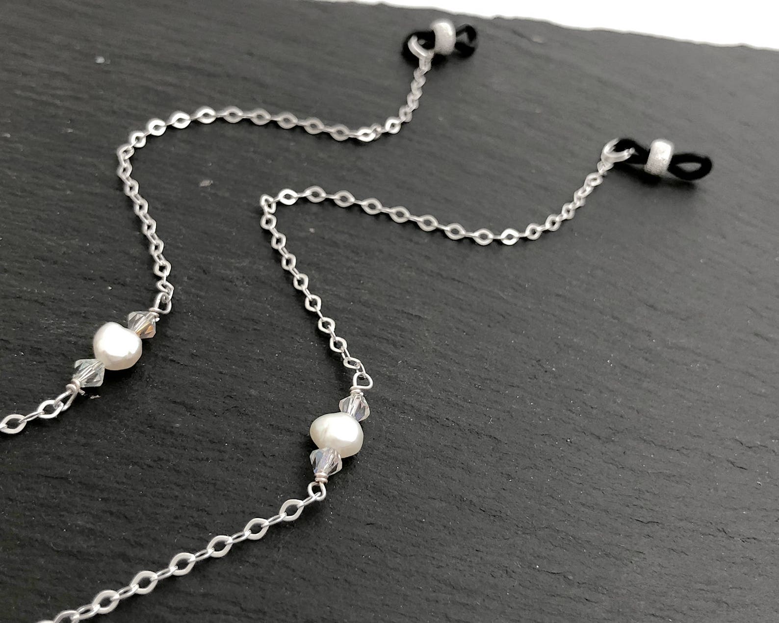 925 Silver Eyeglass Chain Eyeglass Necklace Eyeglass | Etsy
