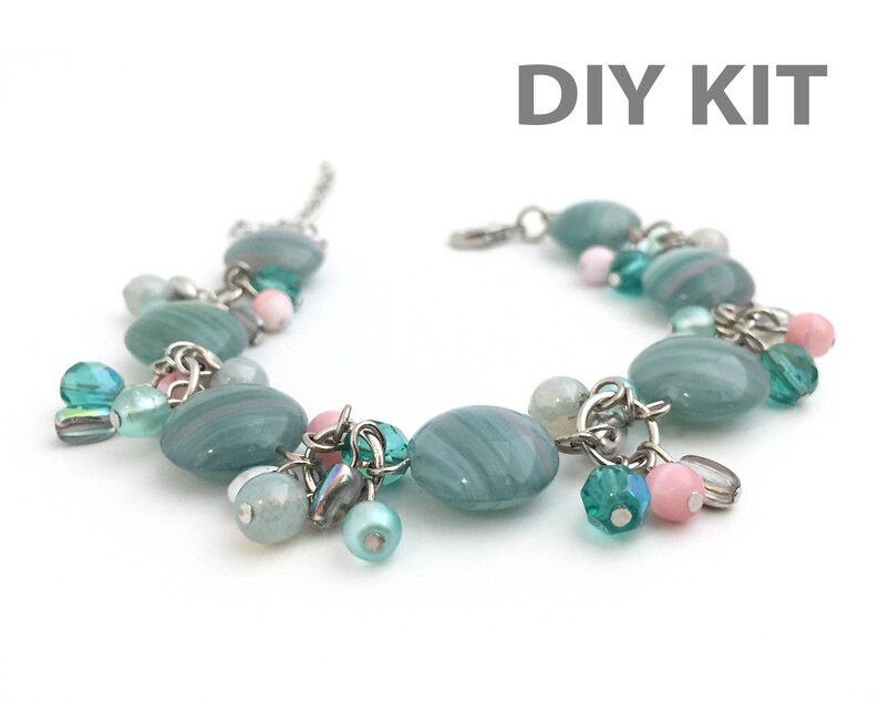 Dangle Bracelet Kit, DIY Jewelry Kit, Jewelry Making Kit, Beading Kits ...