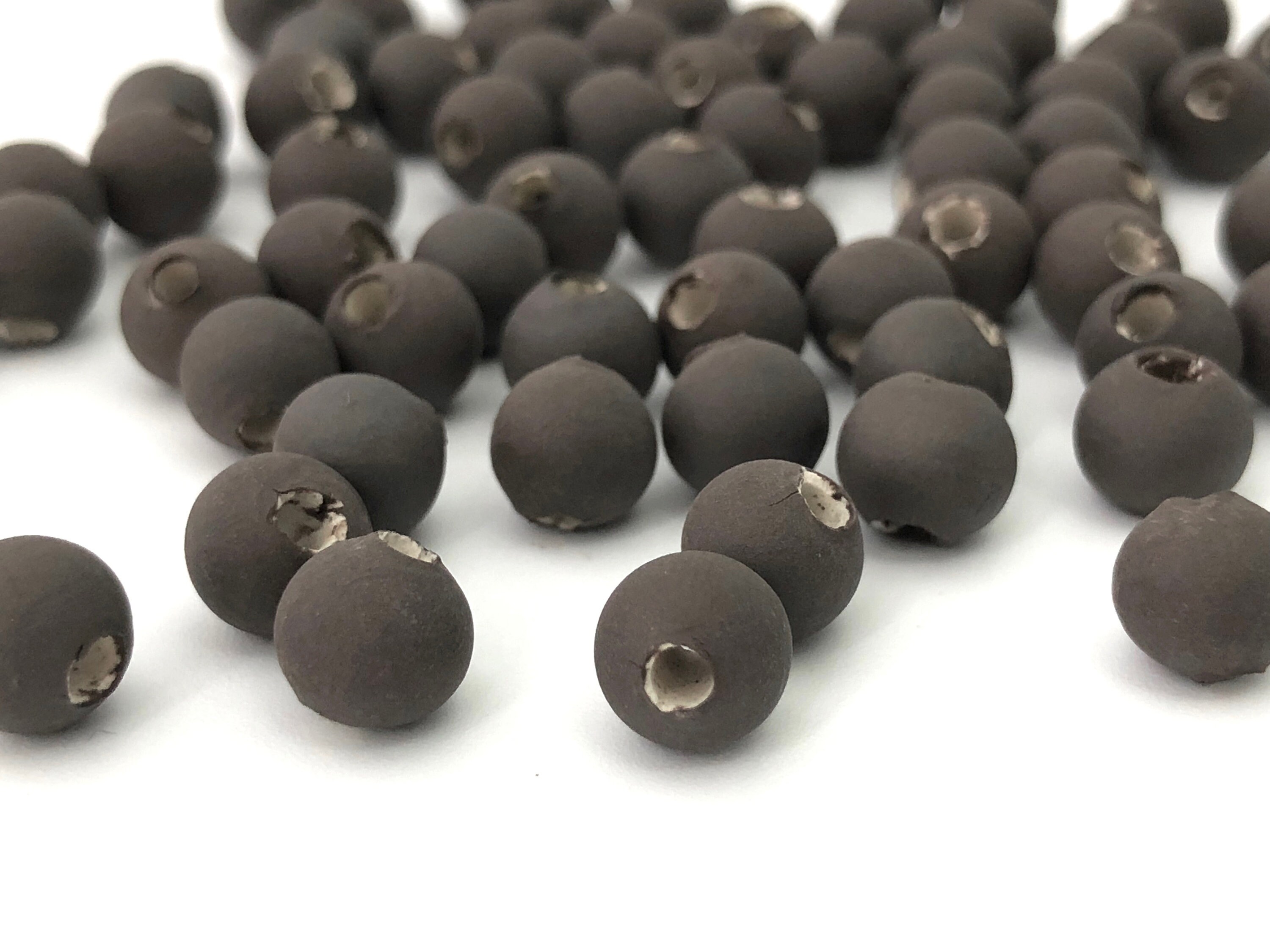 20pc 8mm Smooth Round Ceramic Bead, Clay Bead, Porcelain Bead, Boho ...