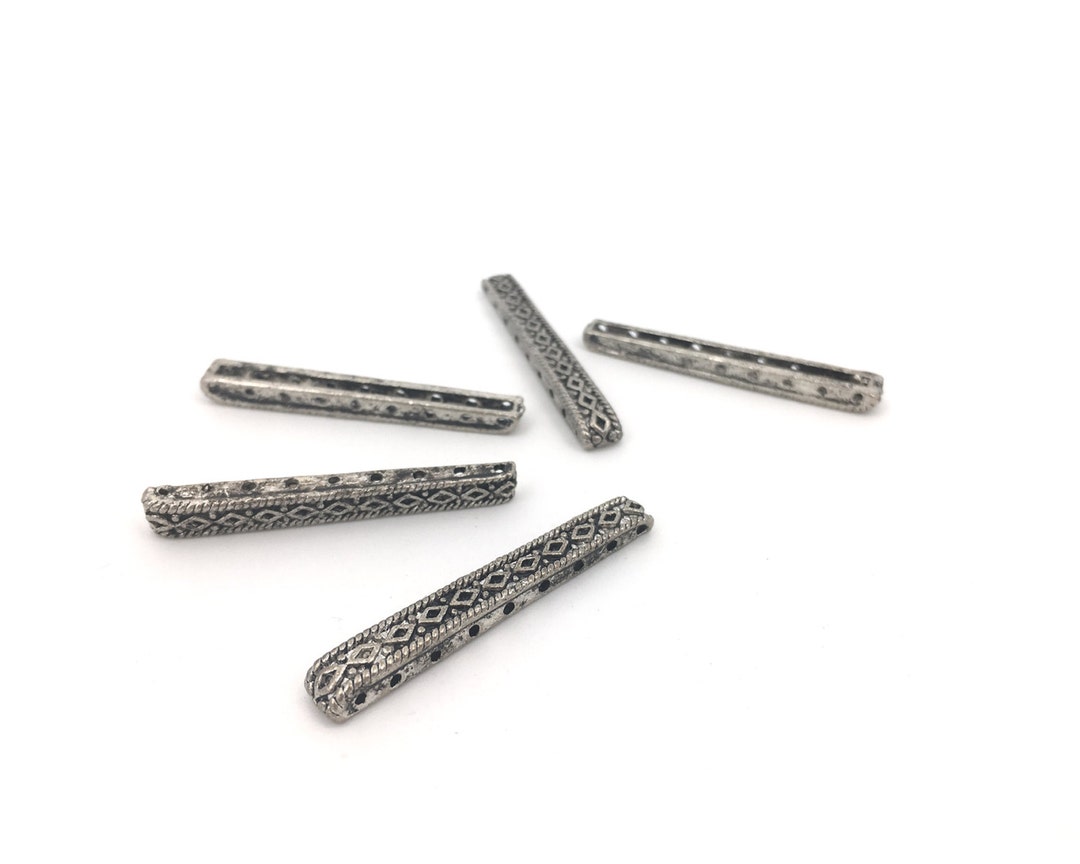 9 Strand Separator Bar, End Bar, Bead Spacer Bar, Connector, Antique ...
