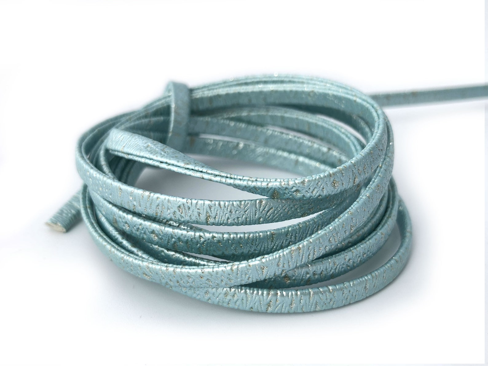 6mm Metallic Cord, PU Cord, Flat Cord, Faux Leather Cord, Necklace Cord ...