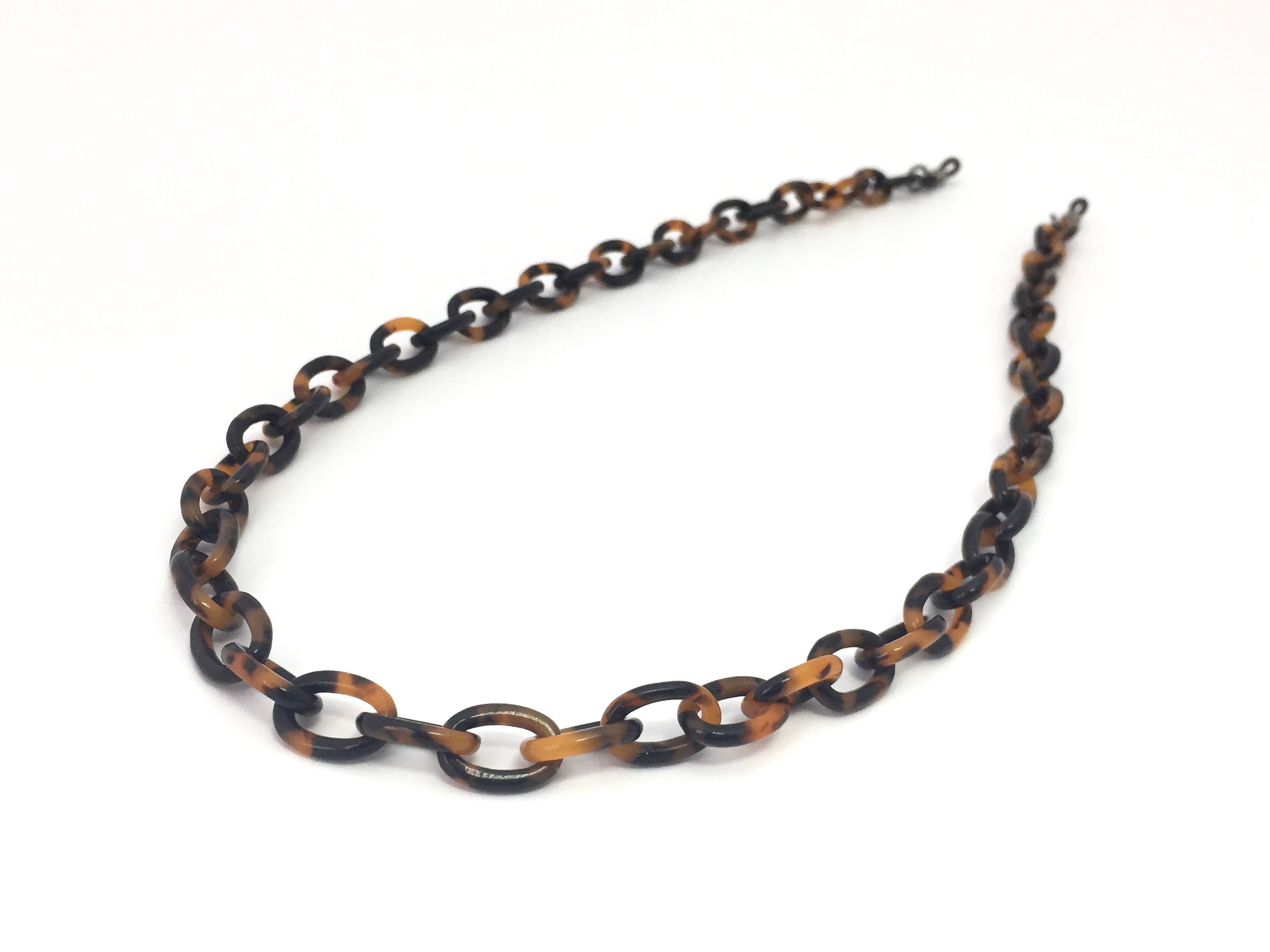 Tortoise Shell Eyeglass Chain Eyeglass Holder Eyeglass | Etsy