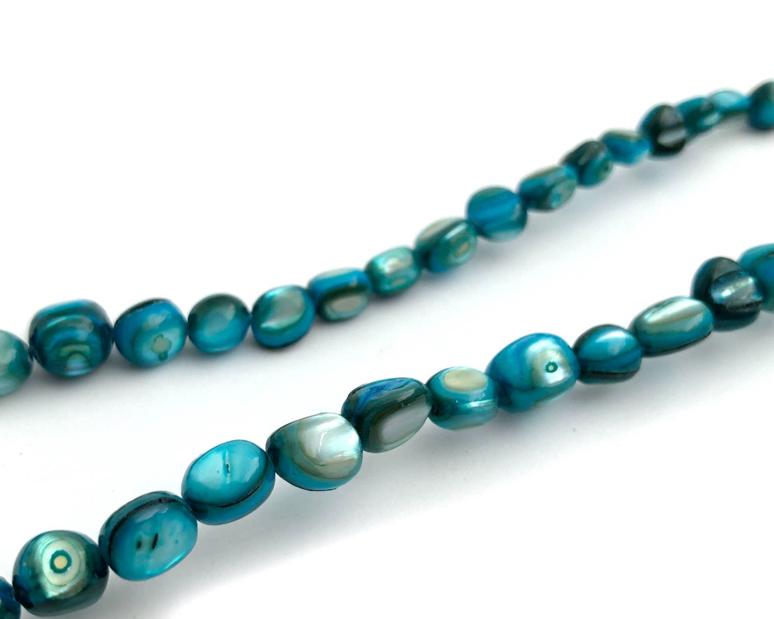 MOP Bead, Dyed Shell Bead, Oval Bead, Nugget Bead, Spacer Bead, Jewelry ...