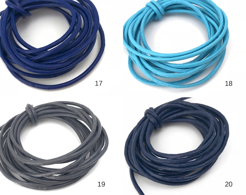 1mm Round Leather Cord Genuine Leather Cord Leather String | Etsy