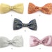 Glitter Ribbon Bow, Mini Bow, Embellishment, Sew on Appliques, Gift Bow ...