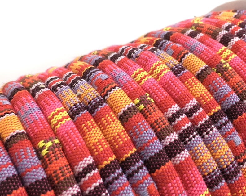 6mm Ethnic Cord, Fabric Cord, Multicolor Cord, Necklace Cord, Bracelet ...
