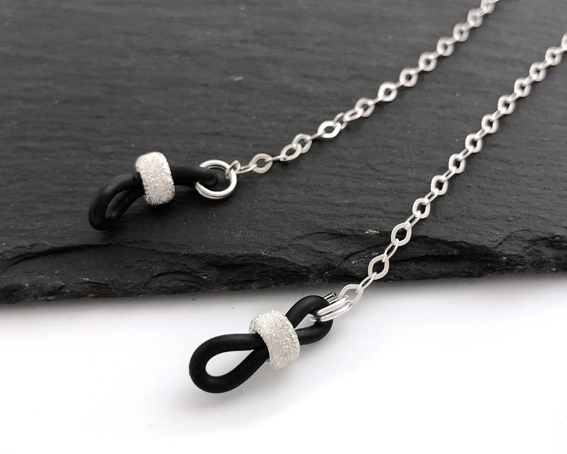 925 Silver Eyeglass Chain Eyeglass Necklace Eyeglass | Etsy