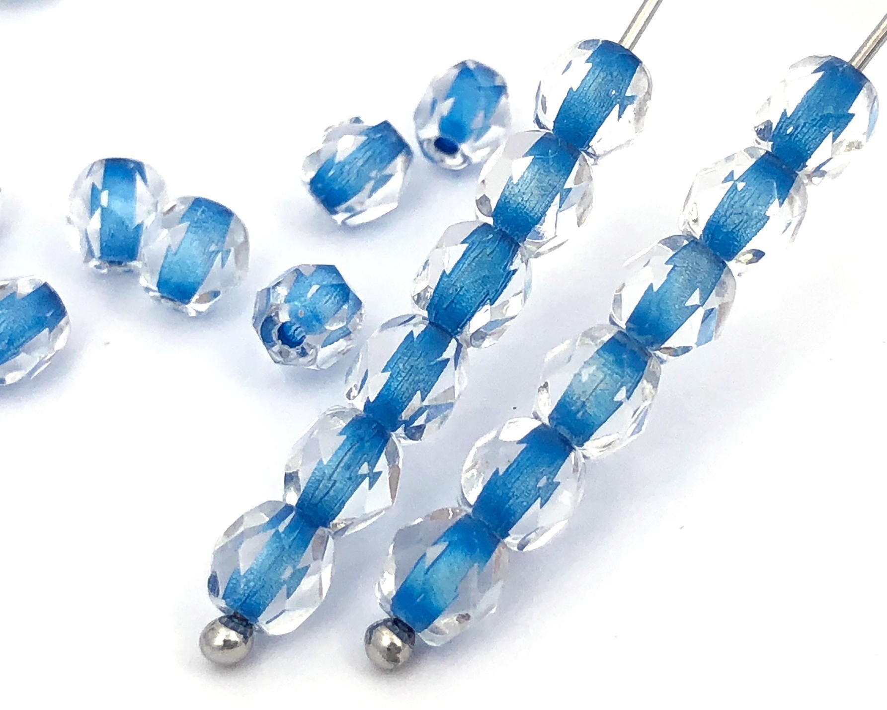 5mm Fire Polished Bead Clear Glass Bead Round Faceted Bead | Etsy