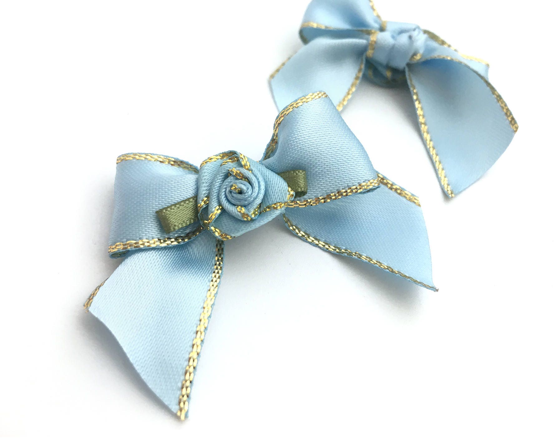 Satin Flower Bow Butterfly Bow Ribbon Bow Sew on Flower - Etsy UK