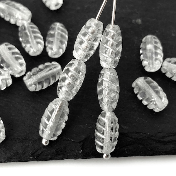 Clear Glass Beads - Etsy