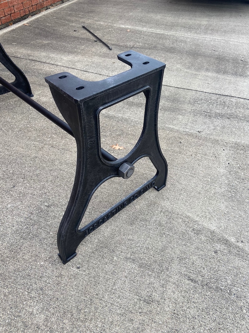 29 Tall RUSTIC Finish Cast Iron Dining Table Legs - Etsy