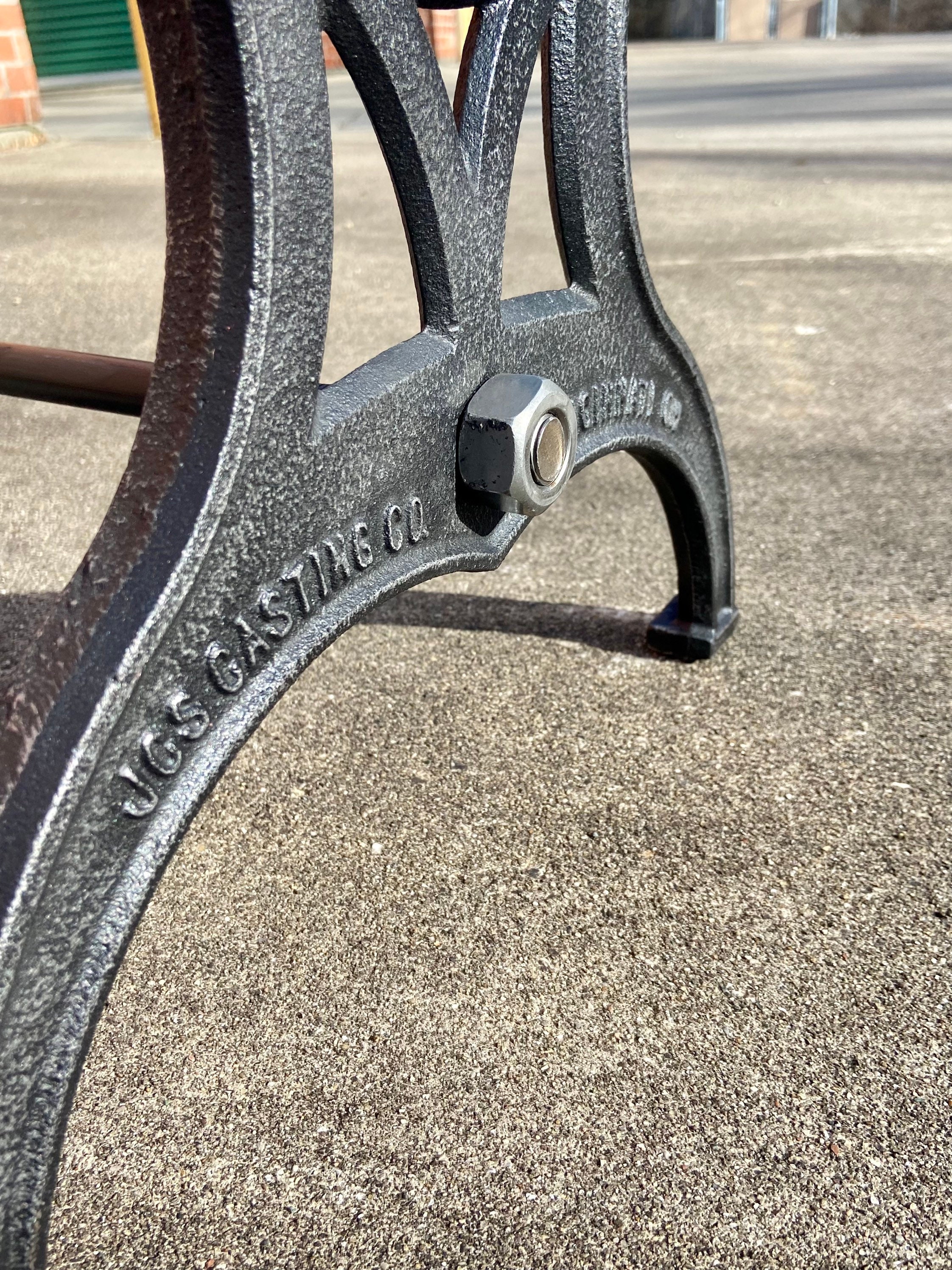 16.5 Tall Cast Iron Bench/coffee Table Legs 2 Pack Industrial - Etsy