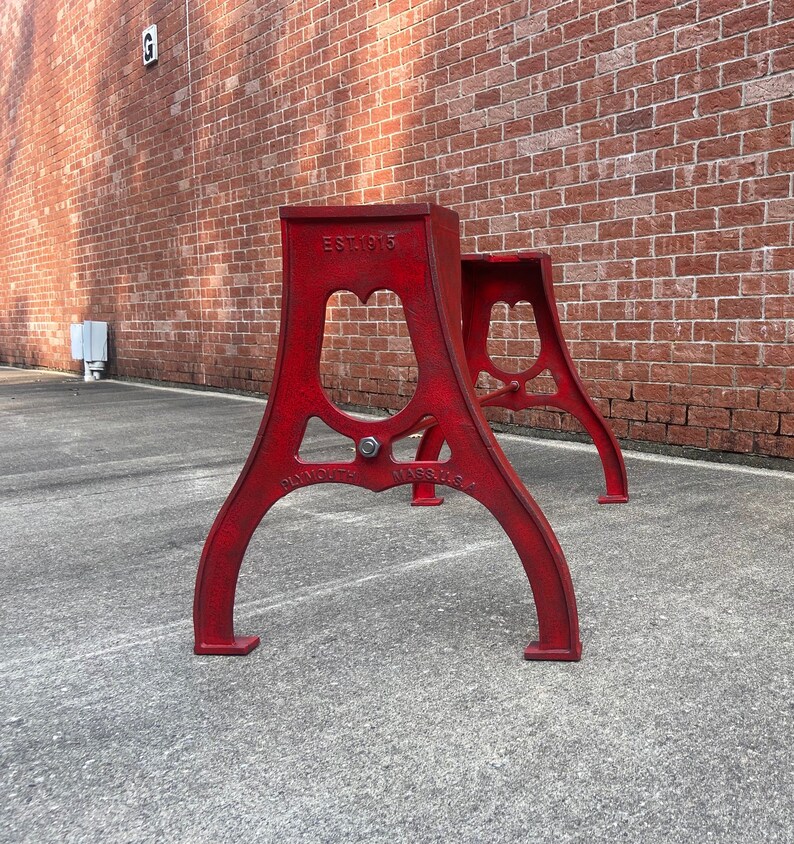 Cast Iron Dining Table Legs, Desk Base, Industrial Design, Trestle - Etsy