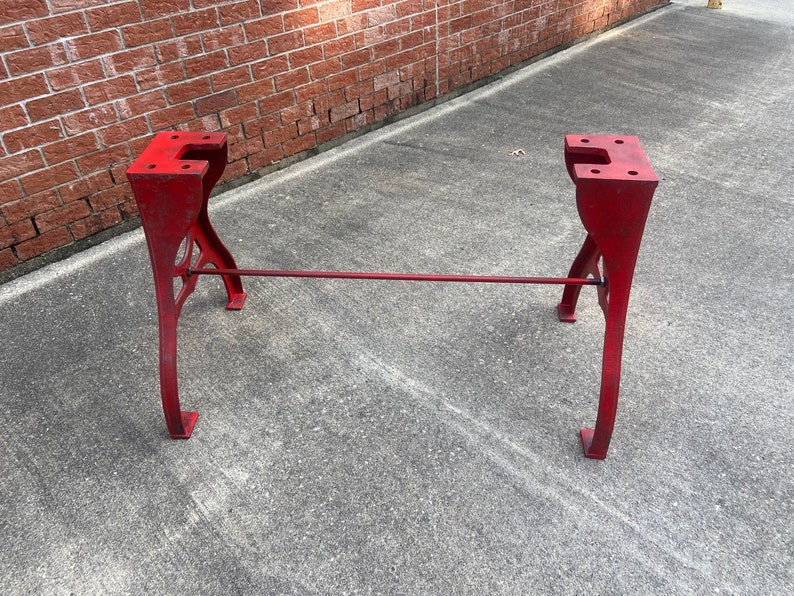 Cast Iron Dining Table Legs, Desk Base, Industrial Design, Trestle - Etsy