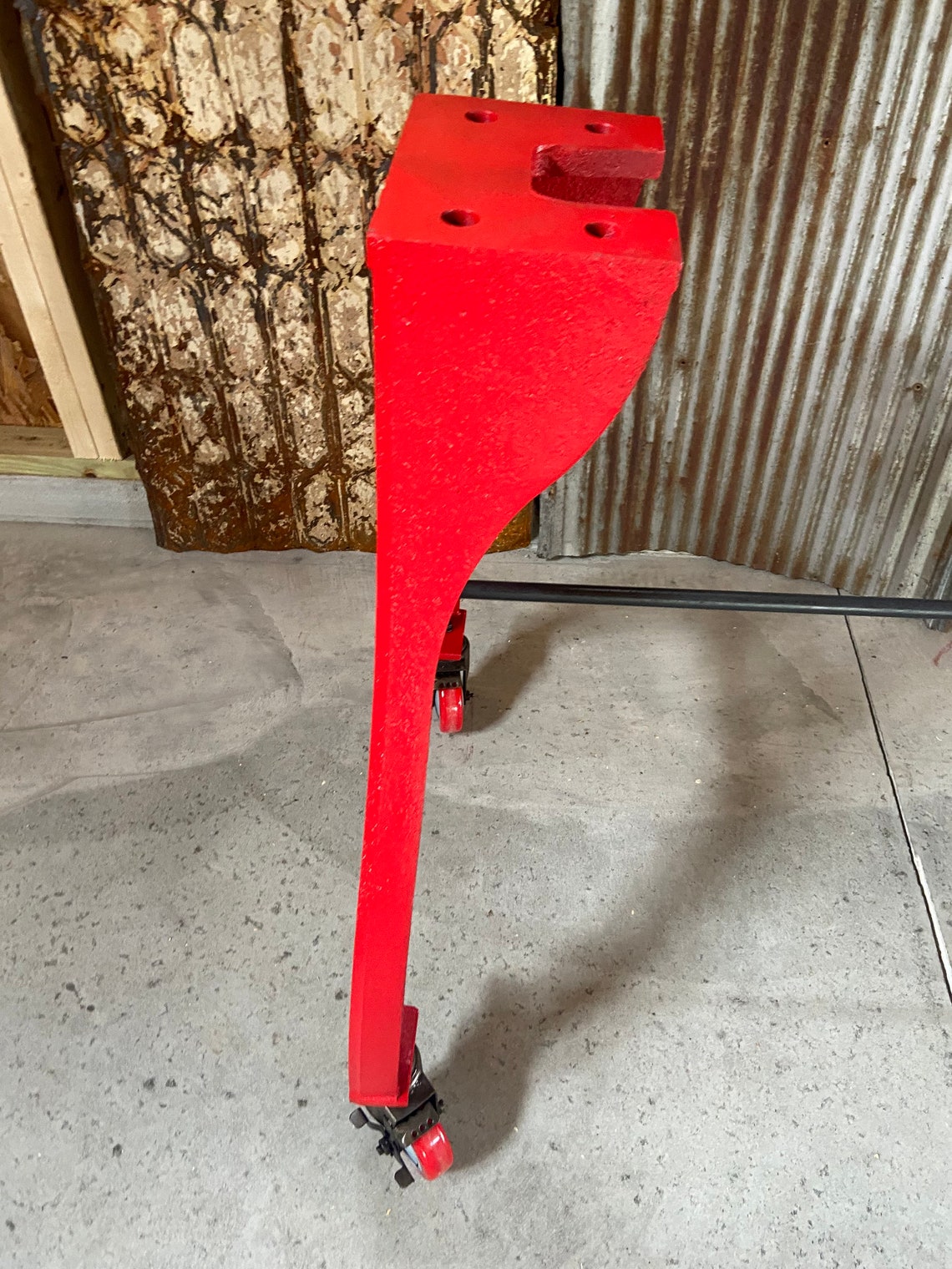 Cast Iron Counter Height 33 Trestle Legs on Casters. - Etsy