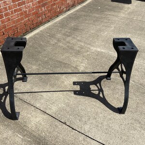 Cast Iron Dining Table Legs, Desk Base, Industrial Design, Trestle - Etsy