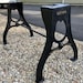 Cast Iron Dining Table Legs, Desk Base, Industrial Design, Trestle - Etsy