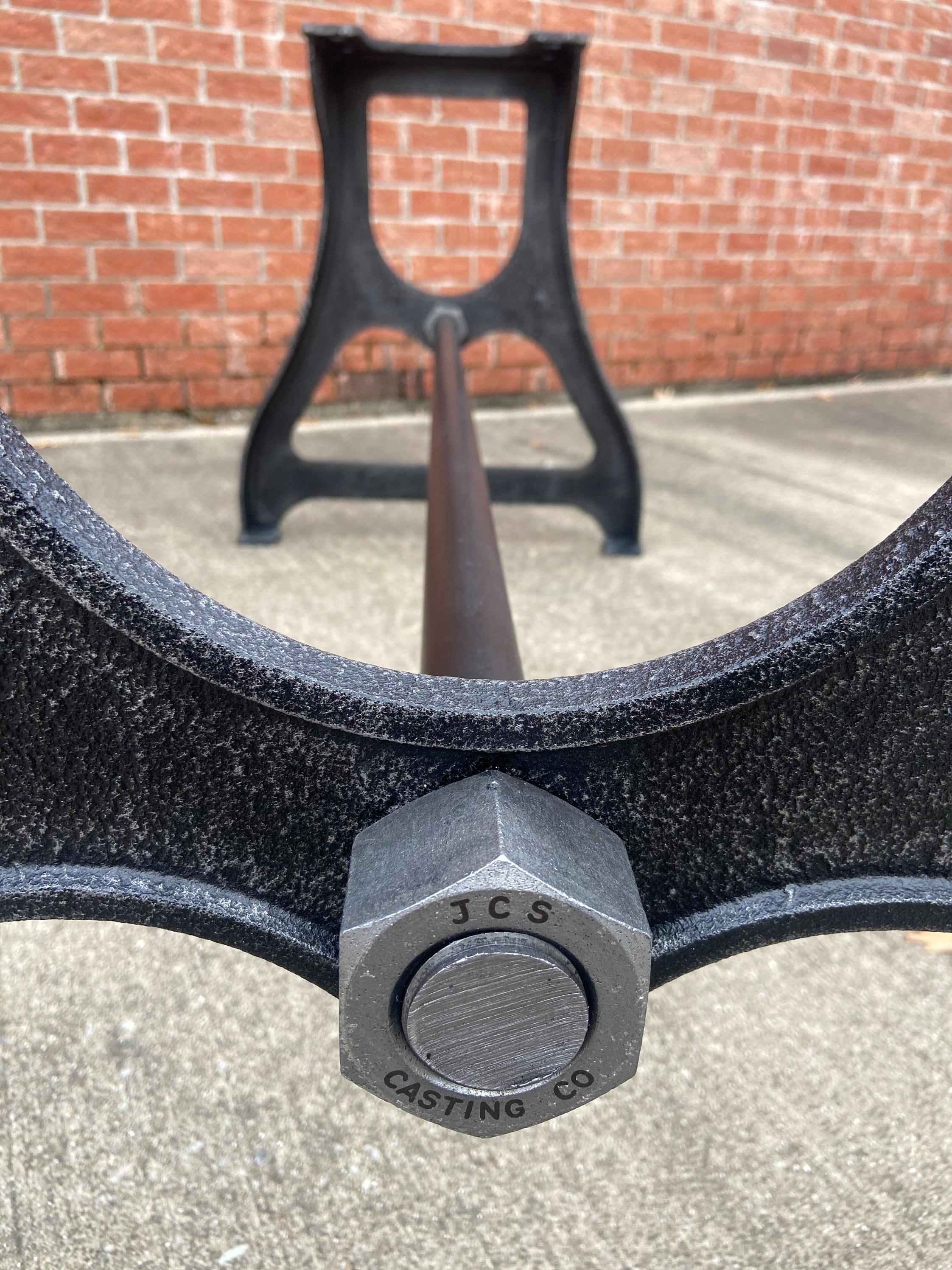 29” Tall “RUSTIC” Finish Cast Iron Dining Table Legs Industrial. Live ...