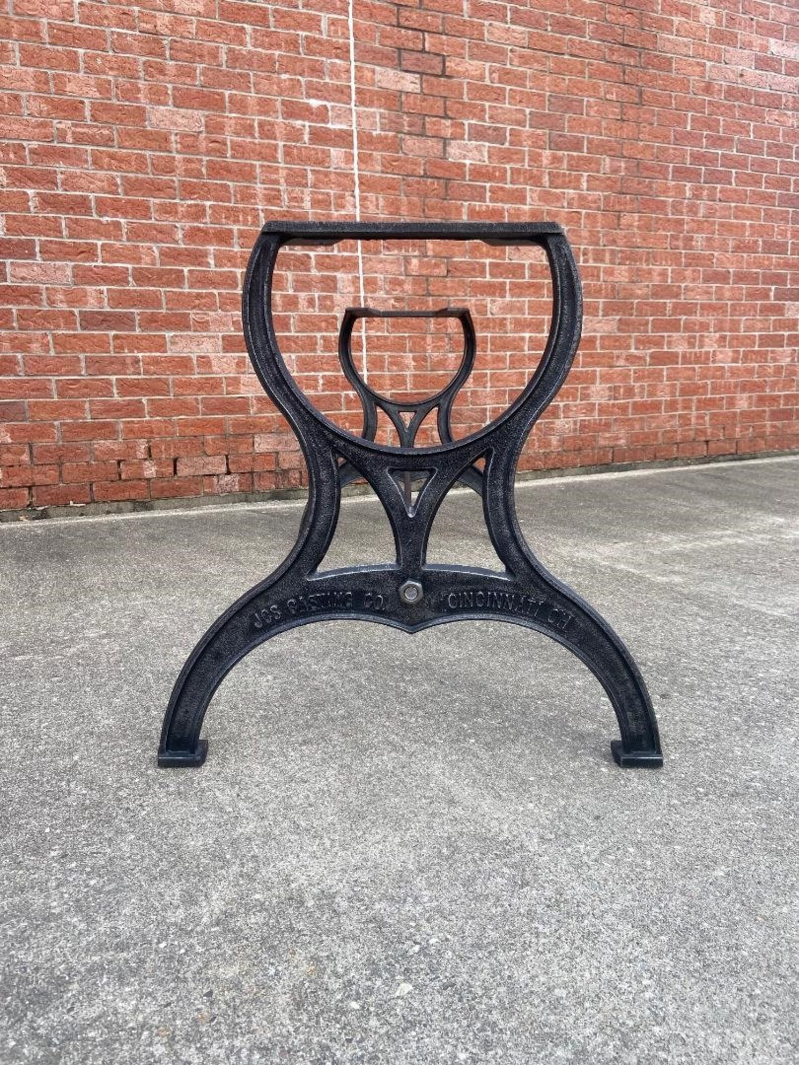 28” Dining Height “RUSTIC BLACK” Cast Iron Legs, Bases, Industrial ...