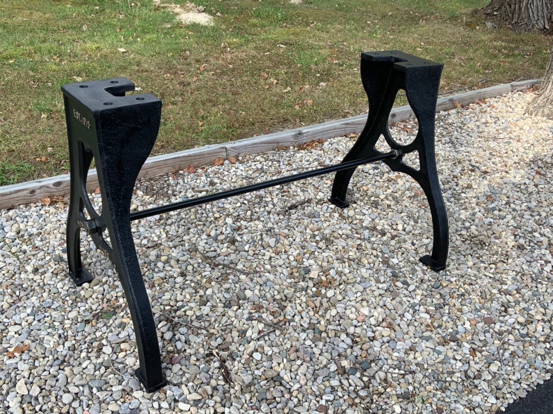 Cast Iron Dining Table Legs, Desk Base, Industrial Design, Trestle - Etsy