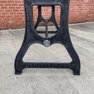 29” Tall “RUSTIC” Finish Cast Iron Dining Table Legs Industrial. Live ...