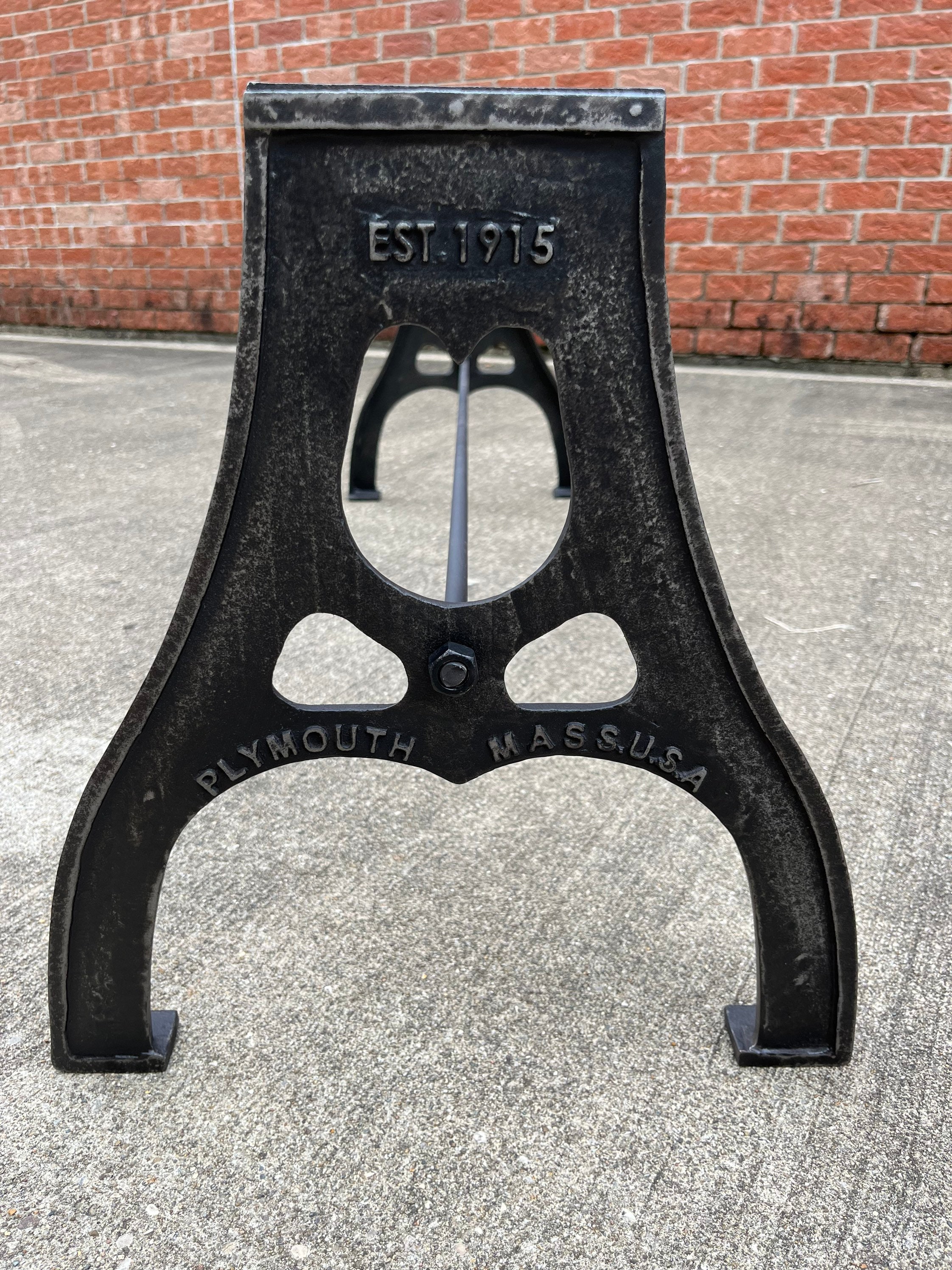 16.5” Tall Cast Iron Bench/coffee Table Legs 2 Pack Industrial Embossed ...
