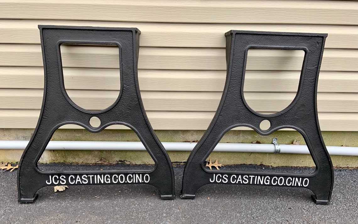 Cast Iron Dining Table legs 2 pack Industrial. JCS CASTING Co. | Etsy