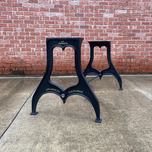 Cast Iron Table Legs Table Base Industrial Trestle - Etsy
