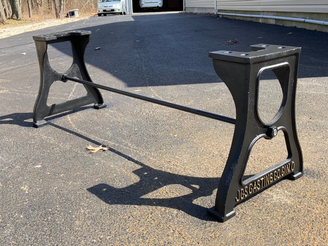 Cast Iron Bench/coffee Table Legs 2 Pack Industrial Embossed. | Etsy UK