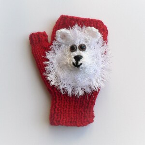 Frosty Bear Mittens Knitting Pattern - Etsy