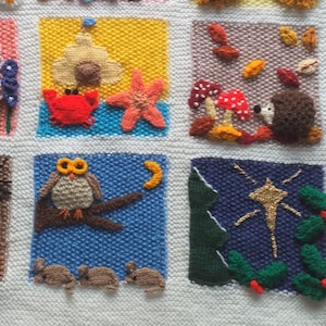 THE YEAR ROUND Calendar Blanket Knitting Pattern - Etsy