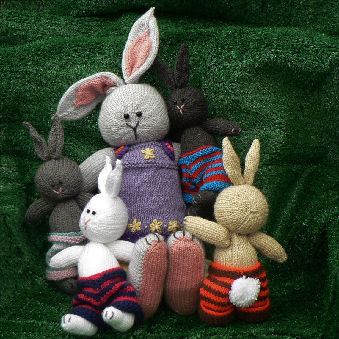 Bunny Kin Knitting Pattern - Etsy