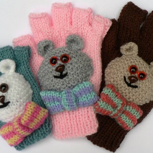TEDDY Mitts & Gloves Knitting Pattern - Etsy