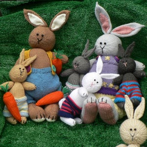 Bunny Kin Knitting Pattern - Etsy