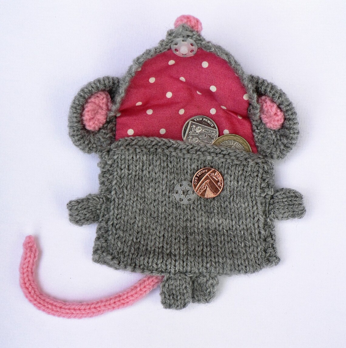 Mini Mouse Purse Knitting Pattern | Etsy
