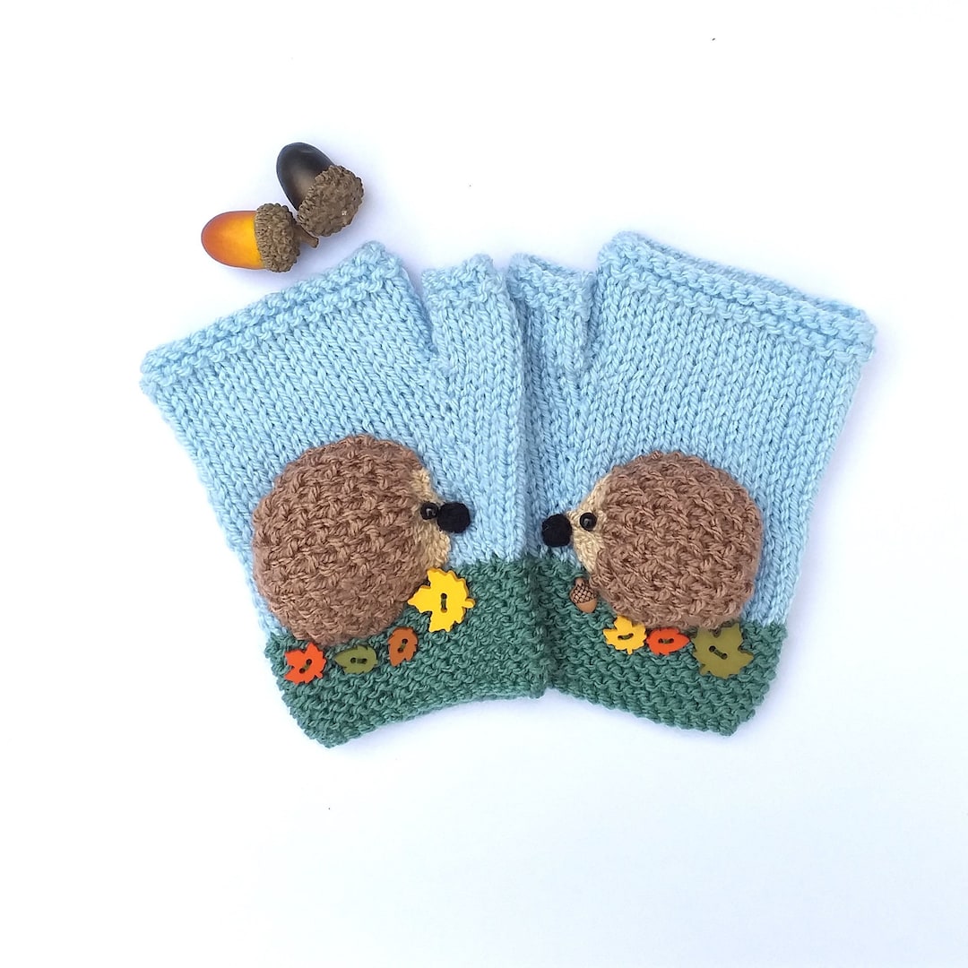 Hedgehog Mittens Knitting Pattern - Etsy