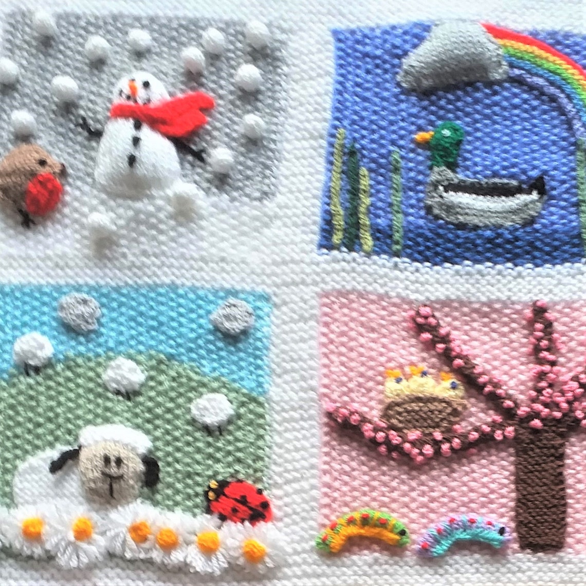 THE YEAR ROUND Calendar Blanket Knitting Pattern - Etsy