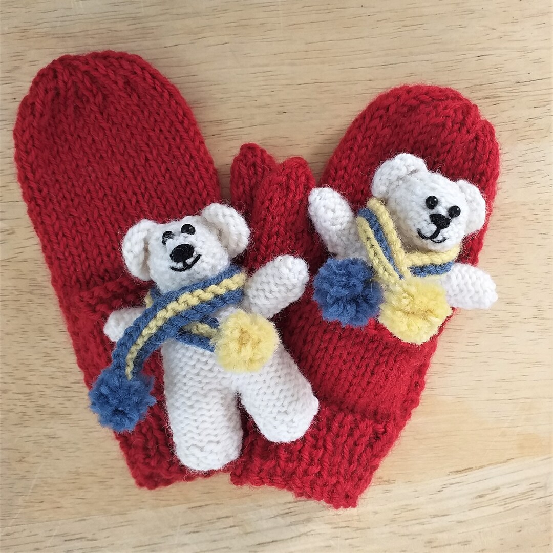 TOTE-ALONG-TED Mitts Knitting Pattern - Etsy