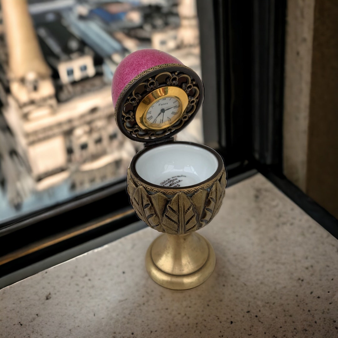 Limoges Red Porcelain Clock, Like an Immutable Clock, Ticks off Time ...