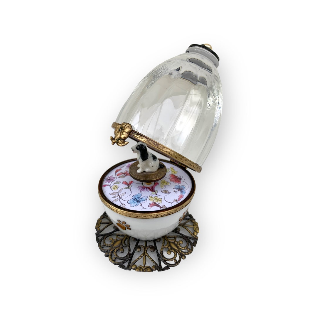 English Cocker Spaniel Dog Collection, Romantic Music Box, Limoges and ...