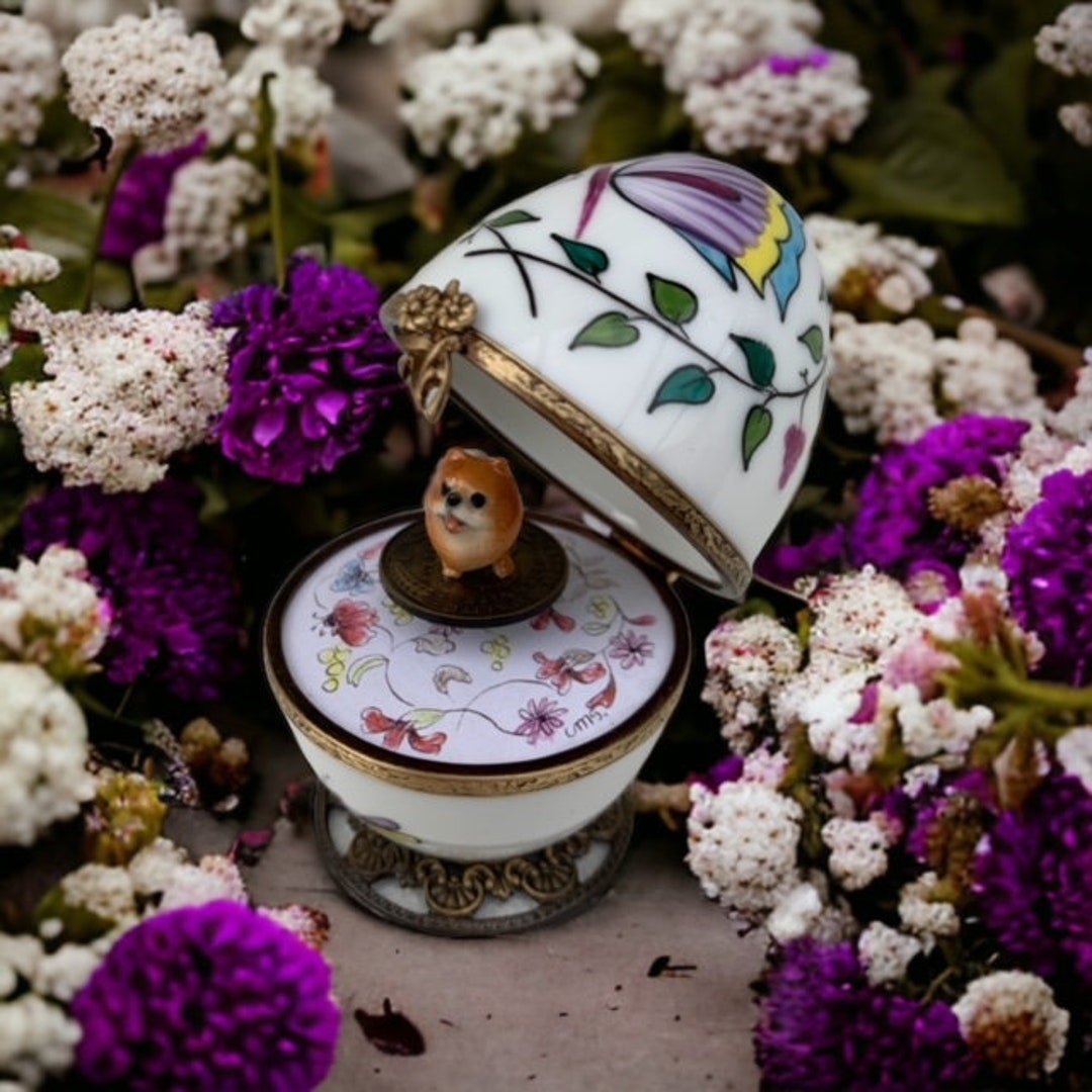 Pomeranian or Pameranian Dwarf Spitz. Pomeranian. Limoges - Etsy