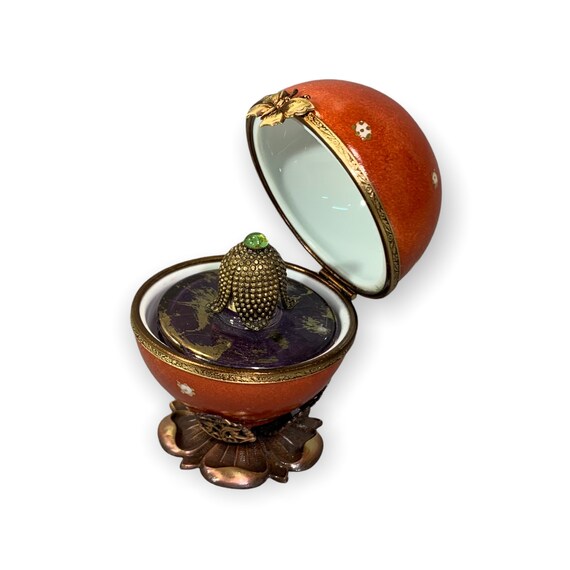 Hand-painted Limoges Porcelain Brick Perfume Ball. Original | Etsy