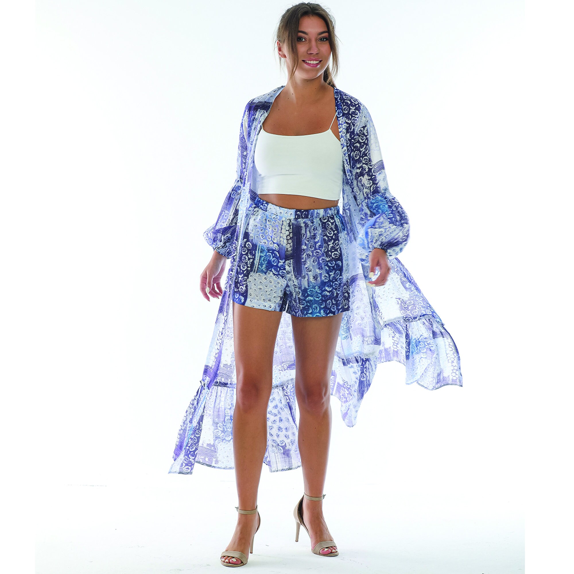 Women's Kimono Sewing Pattern With Seam Allowance, Long Boho Robe PDF ...