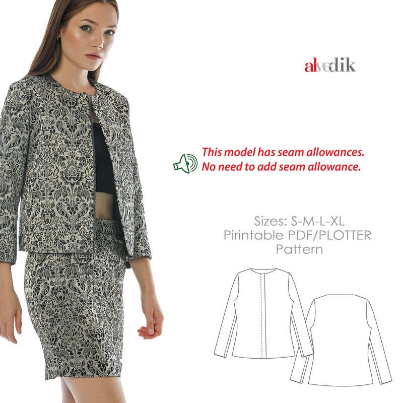 Jacket Pattern - Etsy