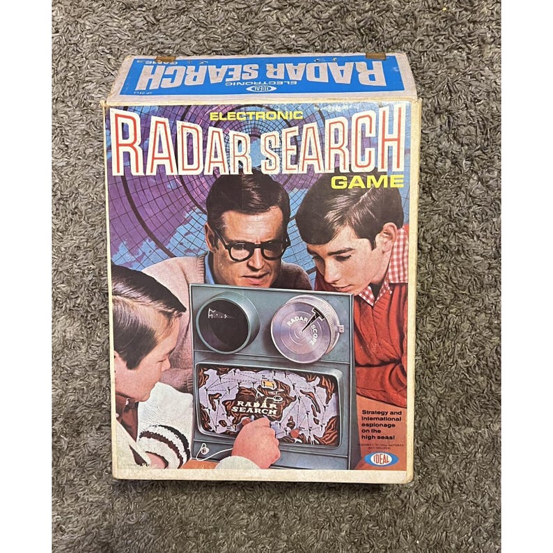 Vintage 1969 Ideal Electronic Radar Search Game With Box Untested ...