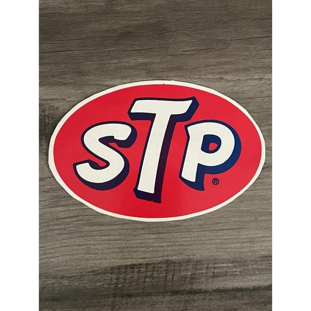 Original Vintage STP 60's 70's Racing Decals Sticker 5.25" Richard ...