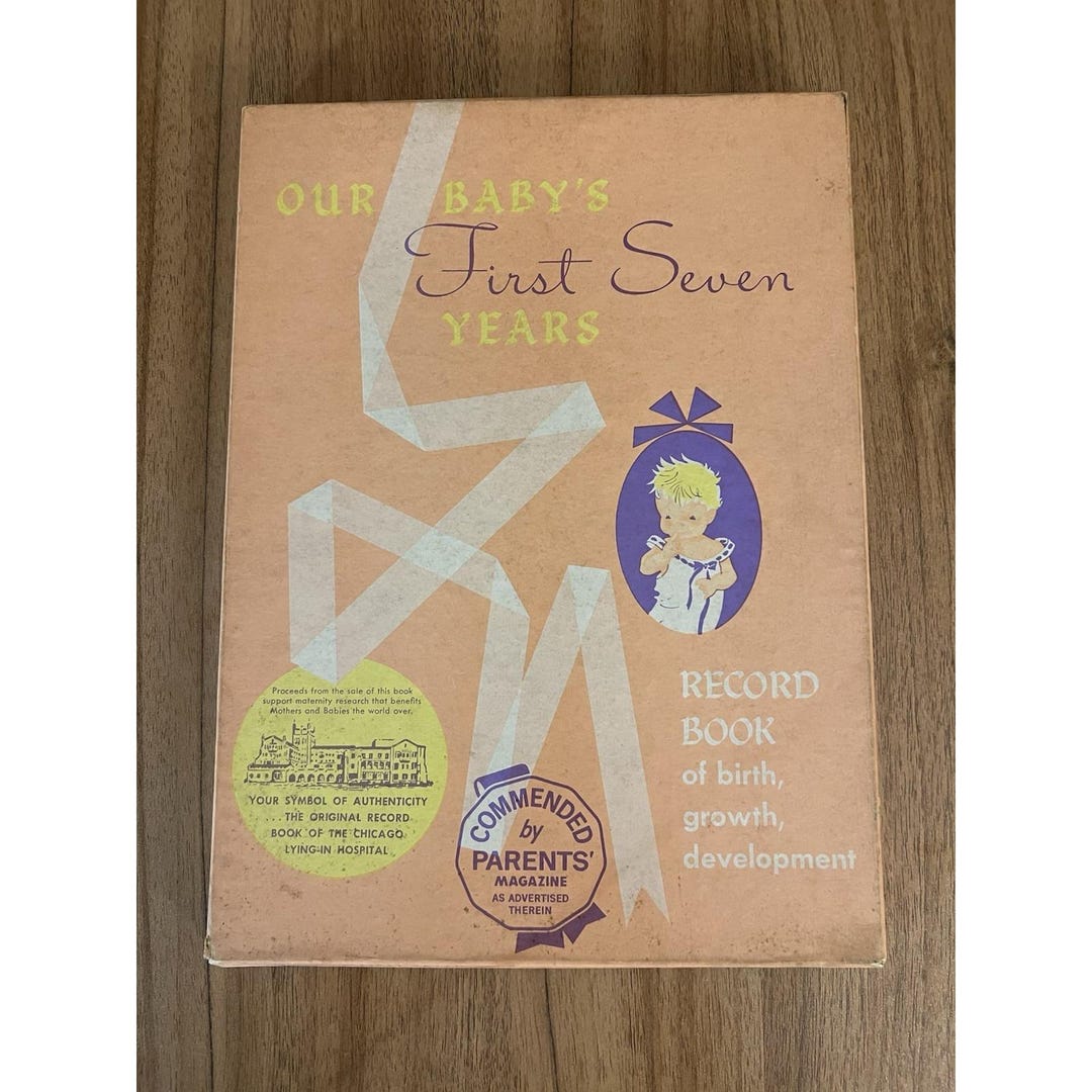 Our Baby's First Seven Years Vintage Baby Book Unused New Old Stock in ...