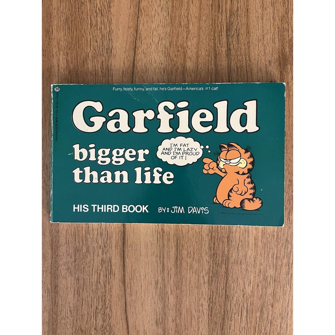 Garfield Bigger Than Life: His Third Book" Paperback by Jim Davis ...